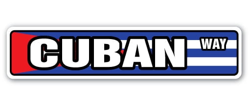 CUBAN FLAG Aluminum Street Sign cuba national nation pride country ...