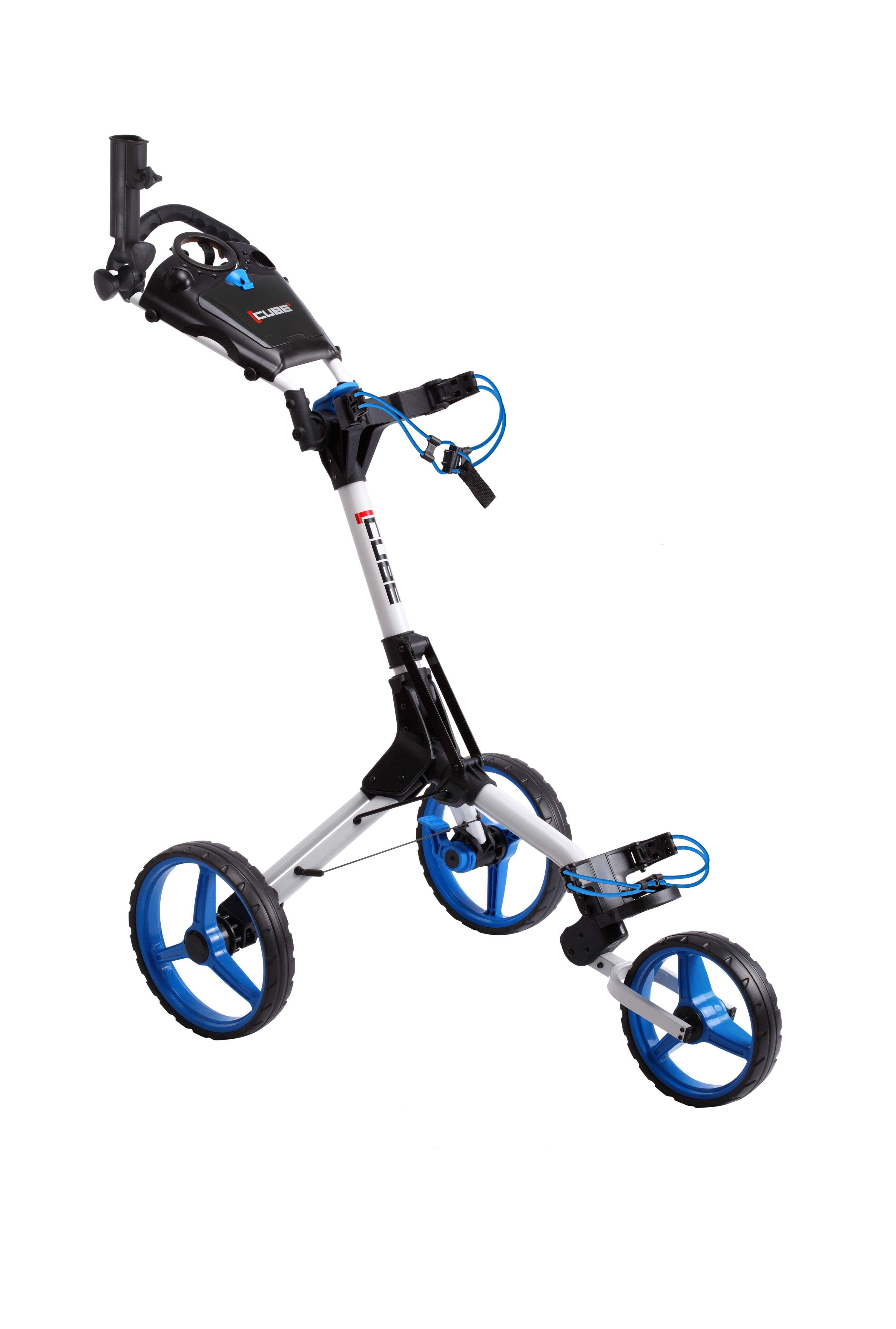 CUBE CART 3 Wheel Push Pull Golf Cart, Lightweight, Smallest Folding ...