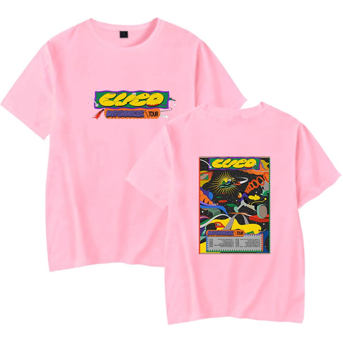CUCO Hitchhiker Tour T-shirt Unique Short Sleeve Fashion Pullover ...