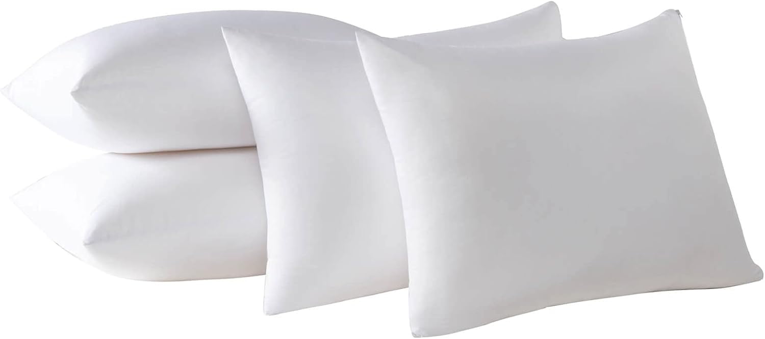 CUDUCA-4 Pack Cooling Bamboo Viscose Feather Proof Pillow Protectors ...