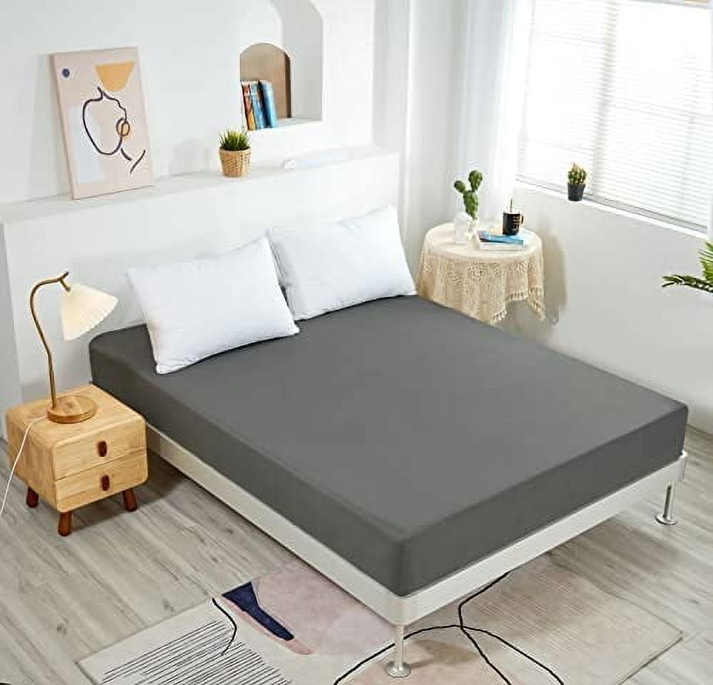 CUDUCA-Fitted Sheet-Deep Pockets-Soft Microfiber-Easy Care-Shrinkage ...