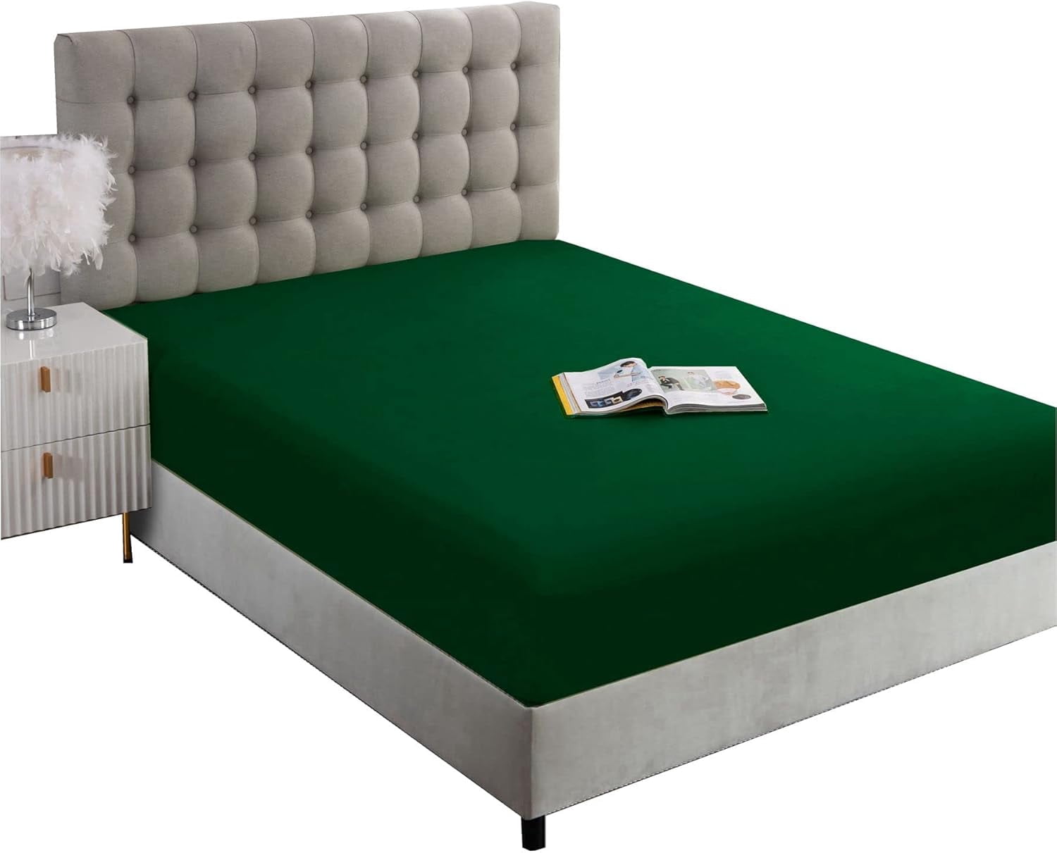 CUDUCA-Full Size Fitted Sheet-Single Fitted Deep Pocket Sheet up to 14 ...