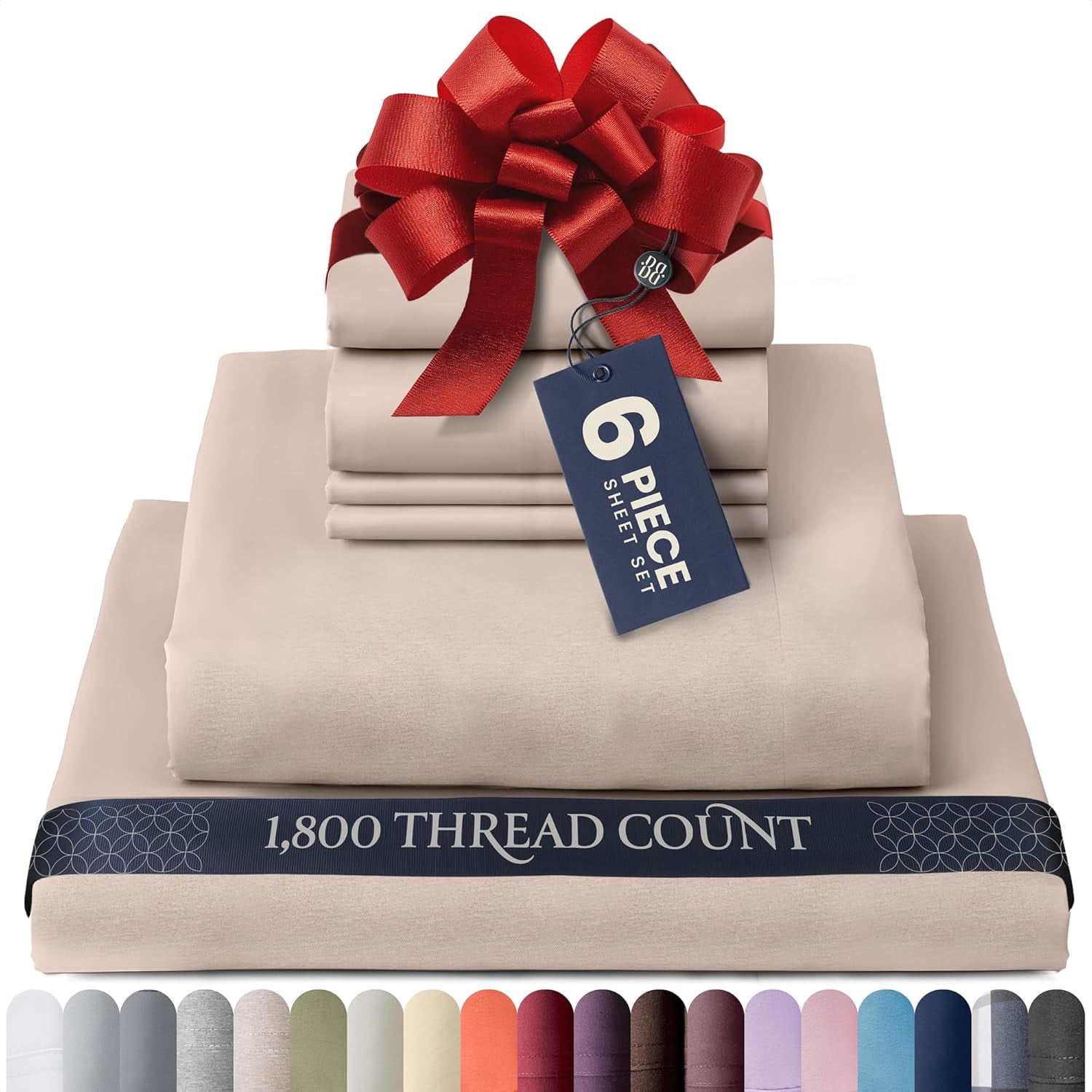 CUDUCA-Silky Soft Full Sheet Set - Luxury Hotel Sheets, 6 Piece Set for ...
