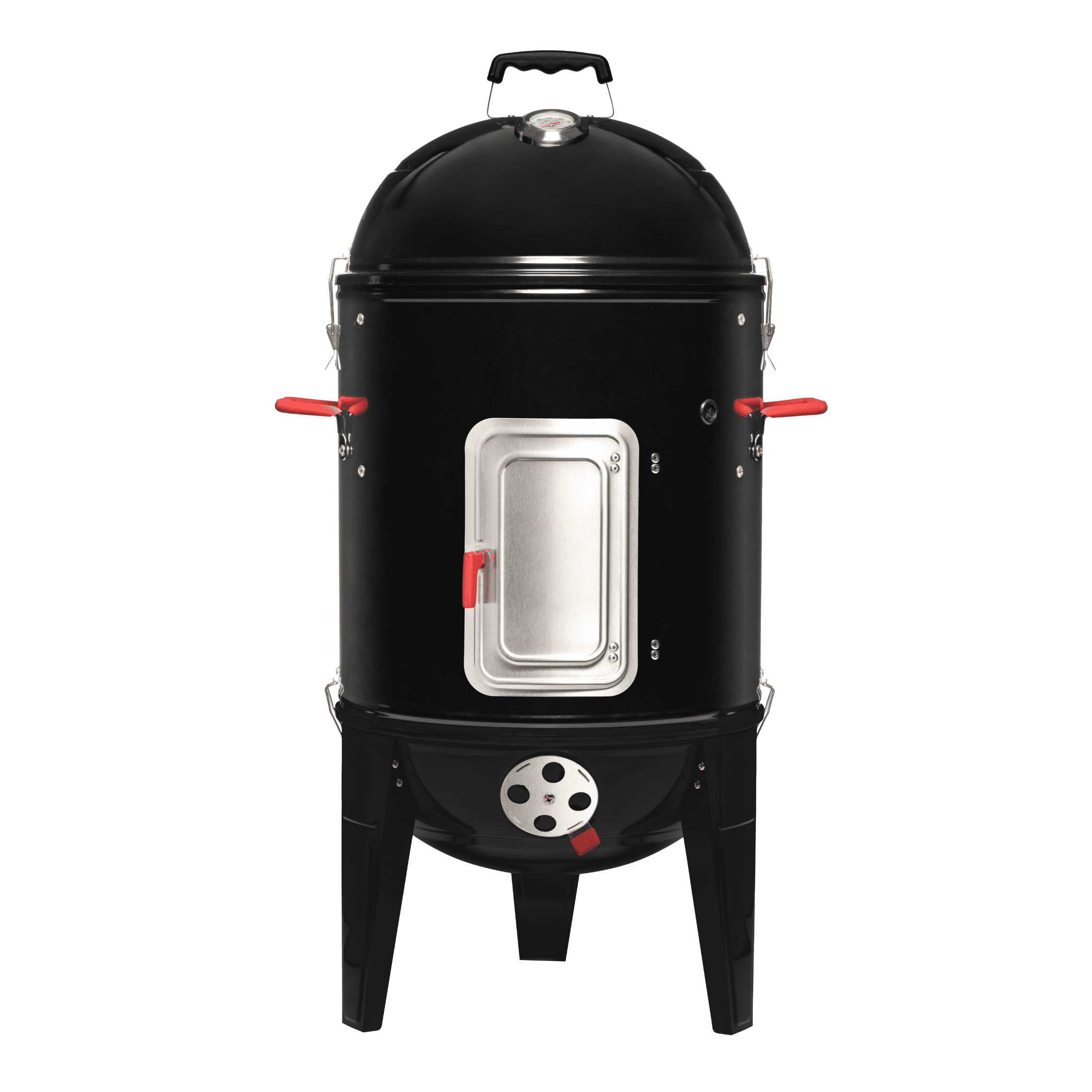 CUE WAY K2 Vertica Charcoal Smoker,17 Inch,Black - Walmart.com