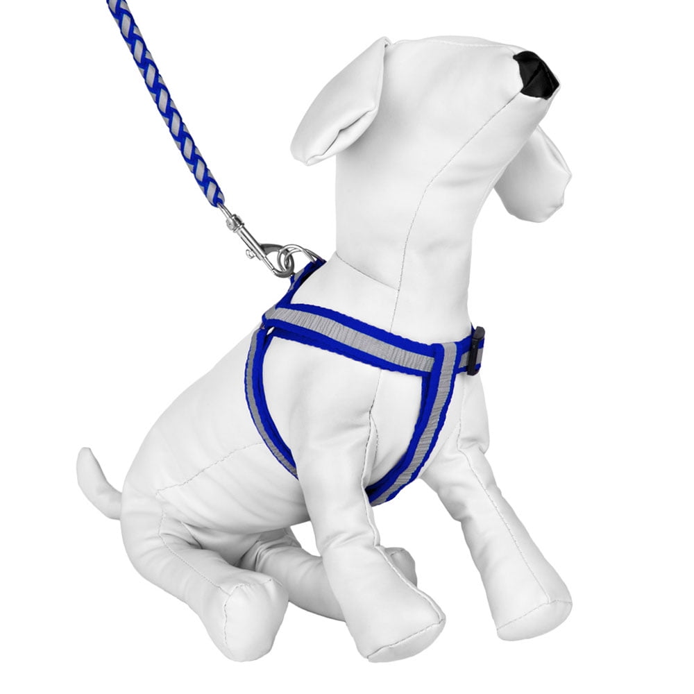 CUECUEPET Braided Choke Free Reflective Dog Harness and Leash for ...