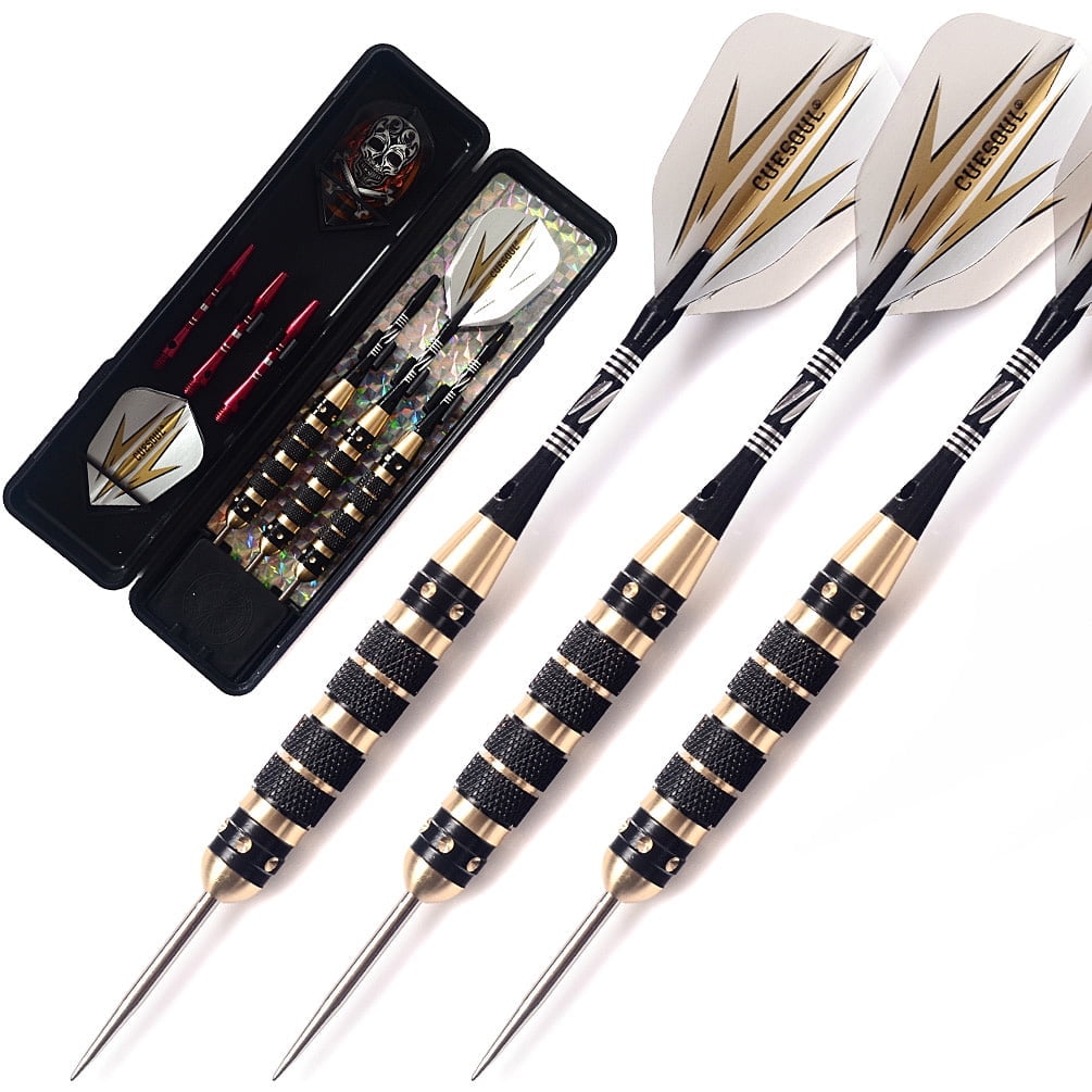 CUESOUL Steel Tip Darts 23g Barrel with Dart Shaft and Dart Flight with ...