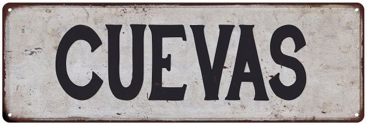 CUEVAS Vintage Look Gift Rustic Chic Metal Sign 6x18 206180036624 ...