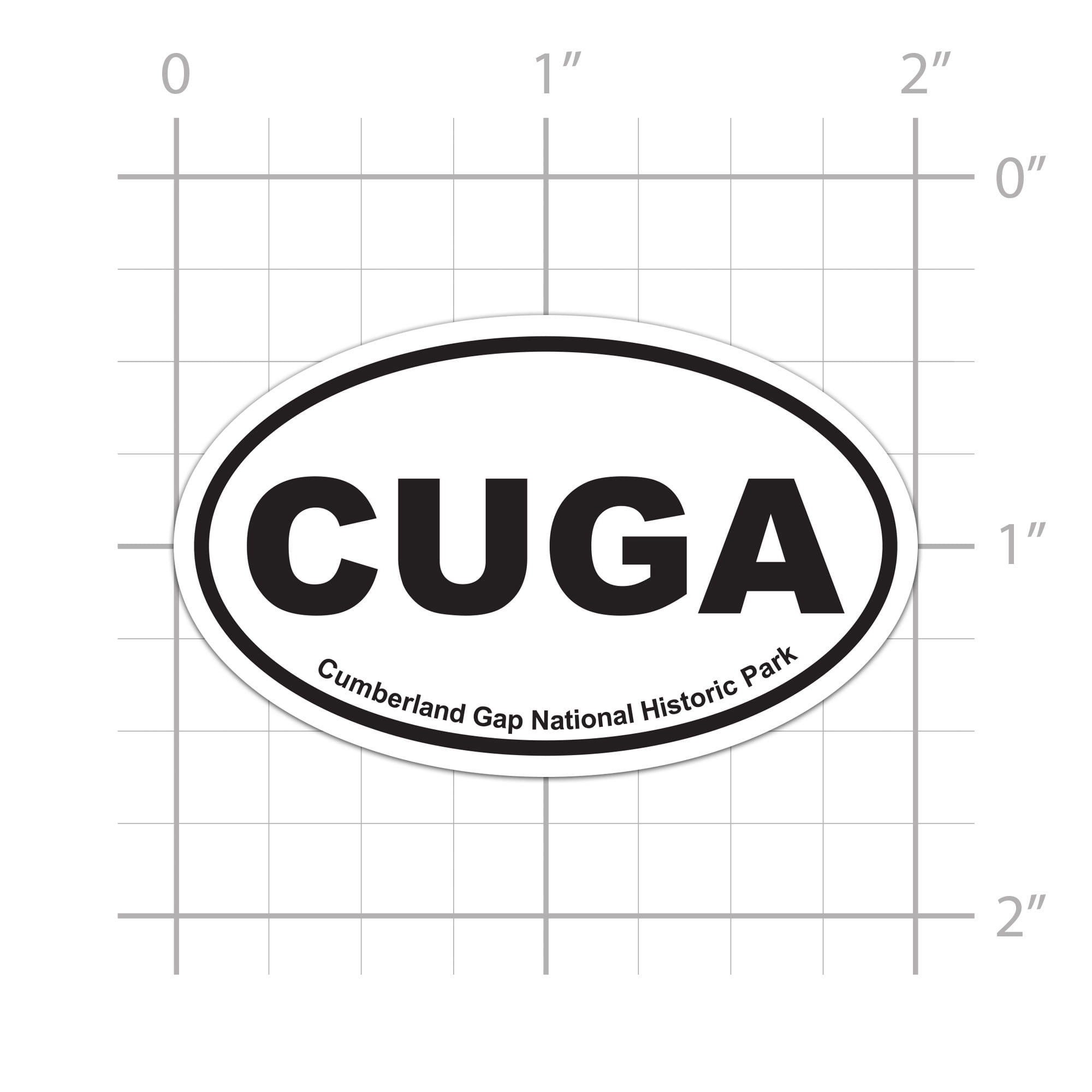 CUGA Cumberland Gap National Historic Park Sticker for water bottle ...