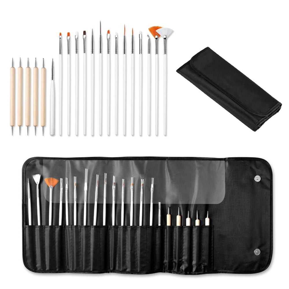 CUGBO 20pcs Nail Art Paint Brushes Pen Tools Set Design for Painting ...