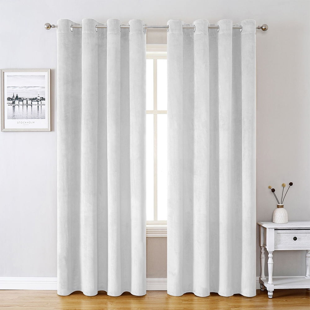 CUH Blackout Velvet Panel Thermal Insulated Luxury Room UV Protection ...