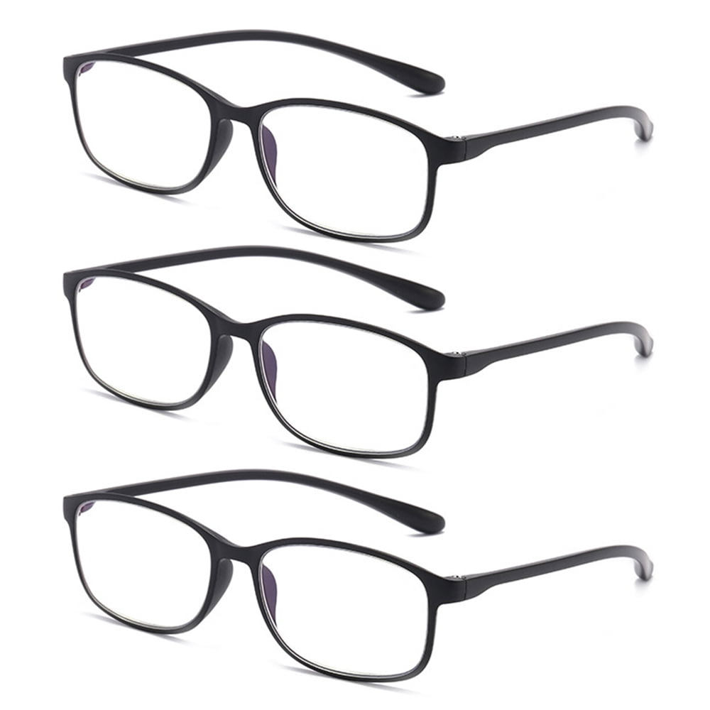 CUH Mens Womens Portable Vision Care Eyeglasses High-Definition 3 Pack ...