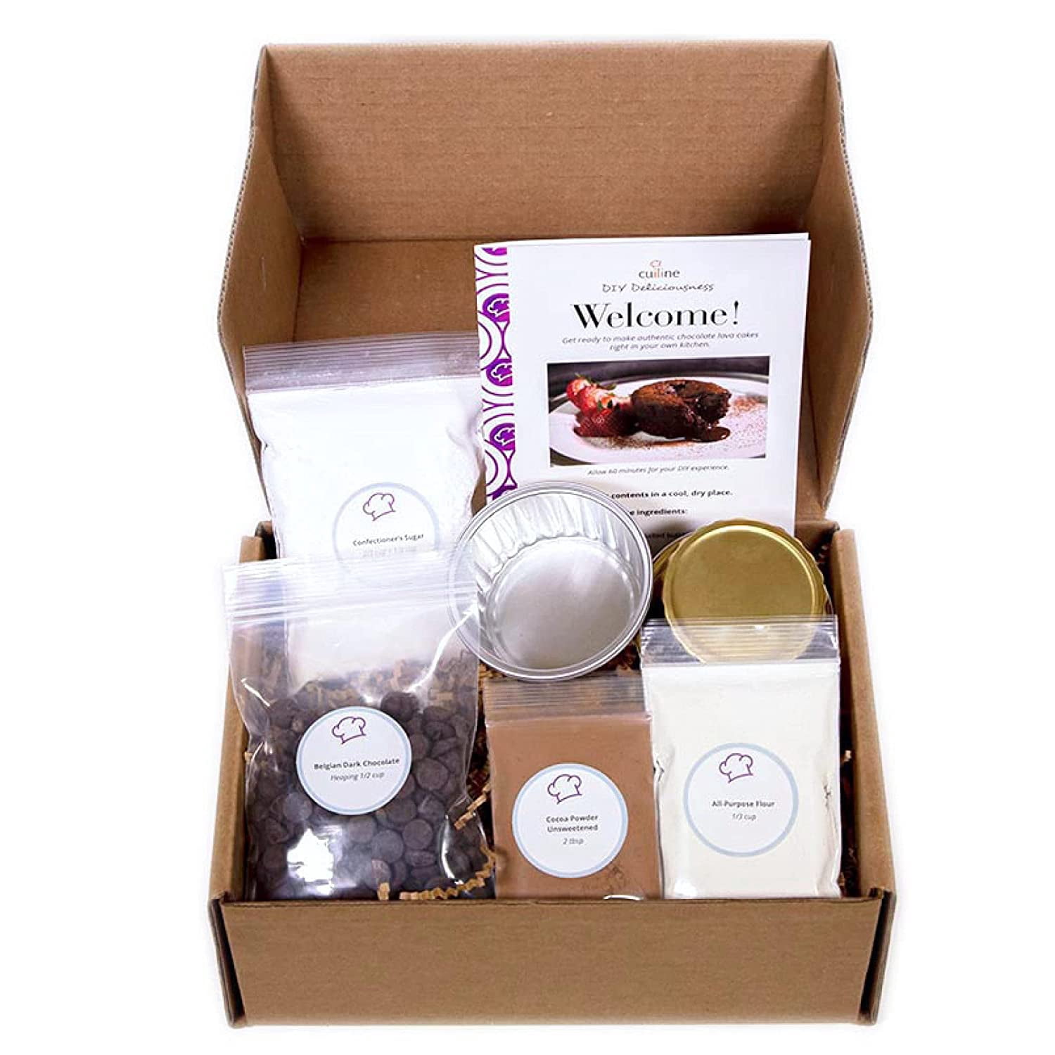 CUILINE Lava Cake Kit + Free Video Master Class – Make Homemade Lava ...