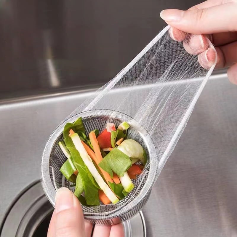CUITING 100-Pack Disposable Sink Strainer Bags - Mesh Design for ...