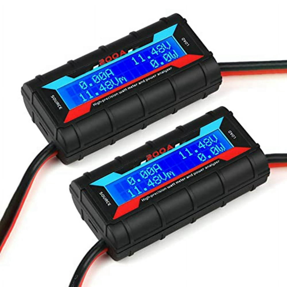 CUITING 2 Pcs 200A Analyzer Watt Meter Battery Consumption Performance ...