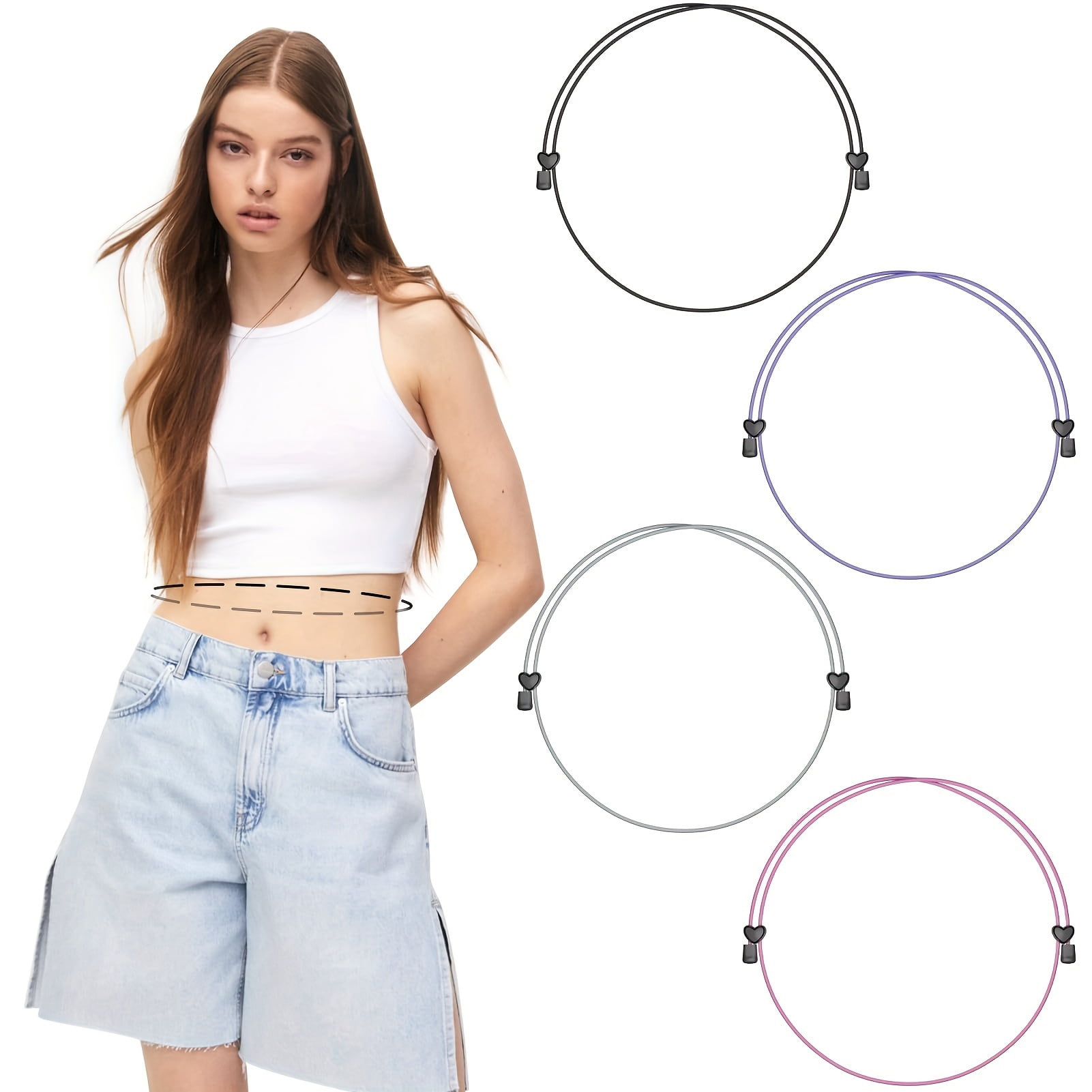 CUITING 2PCS Crop tuck band tuck band adjustable croptuck Adjustable ...