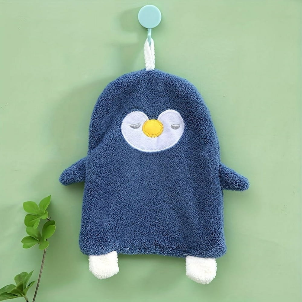 CUITING Cute Penguin Pattern Fingertip Towel Hanging Towel For Wiping ...