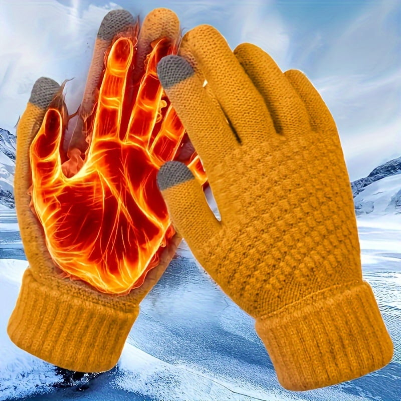 CUITING Elegant Women‘s Touchscreen Winter Gloves - Warm Thick Knit ...