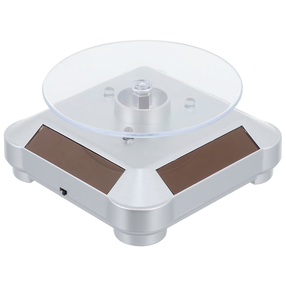 CUITING Solar Watch Display Stand 360° Rotating Turntable Jewelry ...