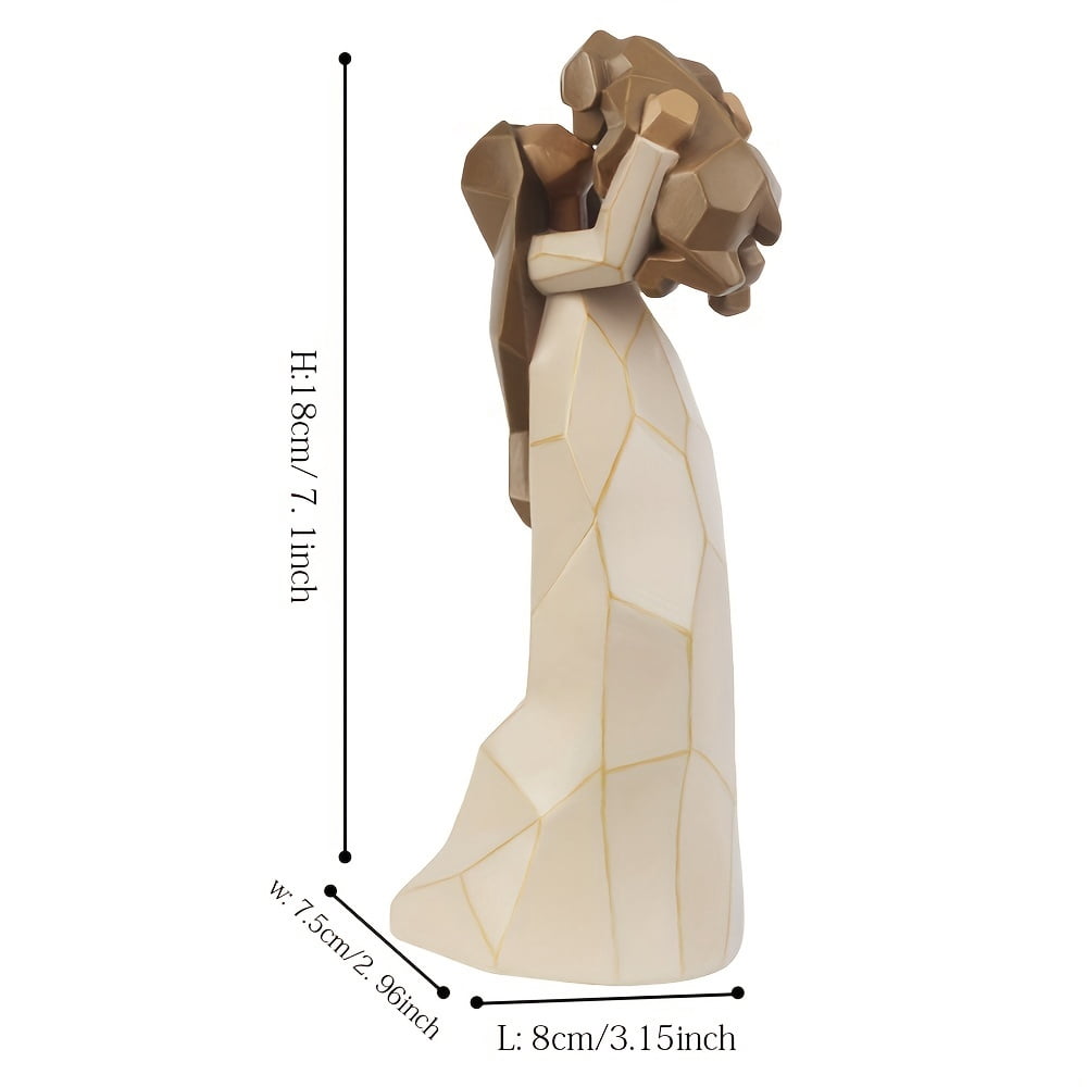 CUITING A Willow Carving Art Style Handicraft Made Of Resin With A Girl ...