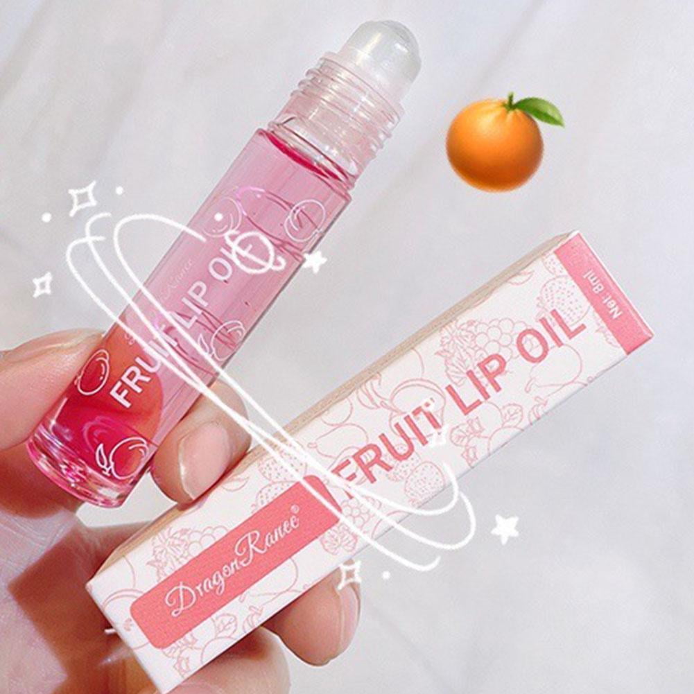 CUJM Roll-on Lip Gloss Fruit Lip Oil For Kids Glossy Lip Make-up Fruit ...