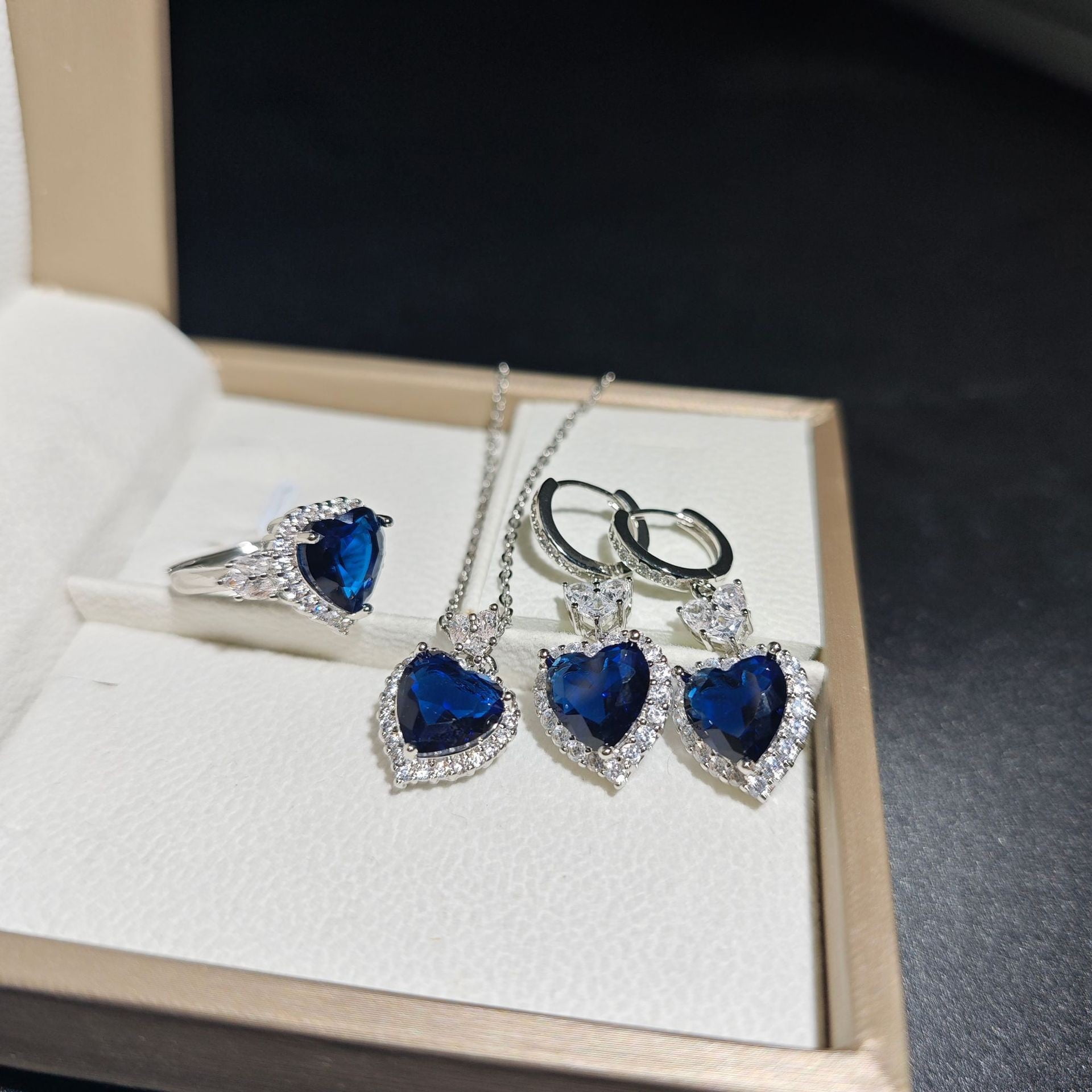 CUKIXA Silver Plated Necklace for Women - Square Cut Cubic Zirconia ...