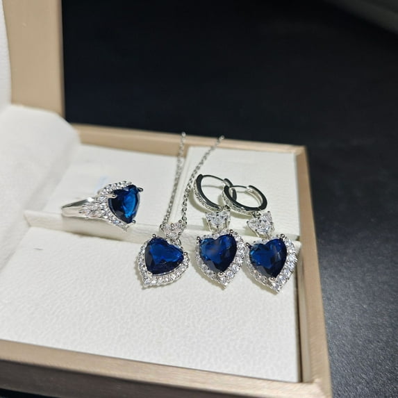 CUKIXA Silver Plated Necklace for Women - Square Cut Cubic Zirconia ...