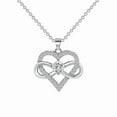 CUKIXA Silver Plated Necklace for Women - Square Cut Cubic Zirconia ...