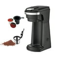 CULINARY CHEF 2-in-1 Single Serve K Cup Coffee Maker with Reusable ...