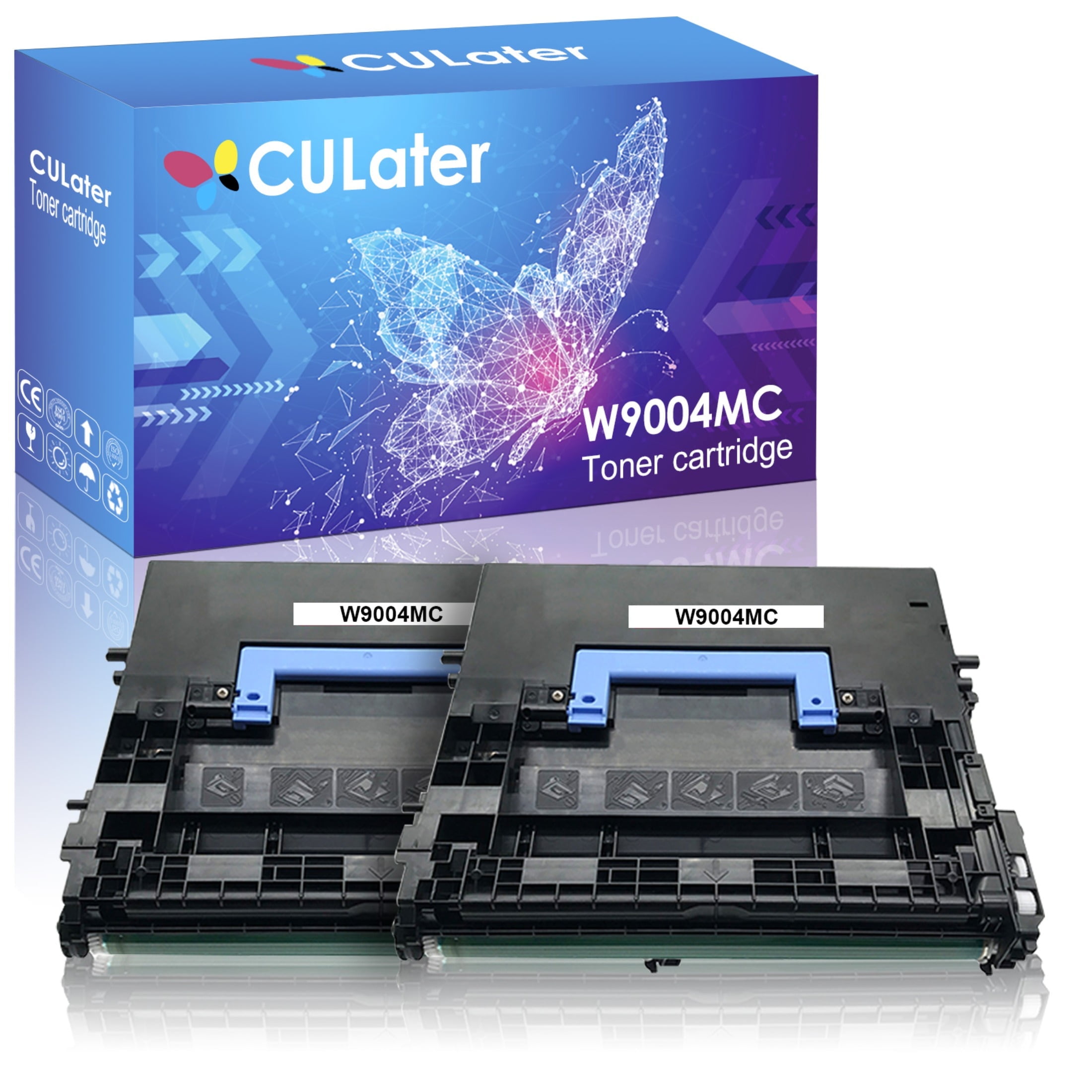 CULater Compatible Toner Cartridge Replacement for W9004 W9004MC Black ...