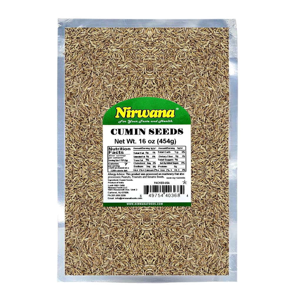 CUMIN SEED 16 OZ POUCH BY NIRWANA - Walmart.com
