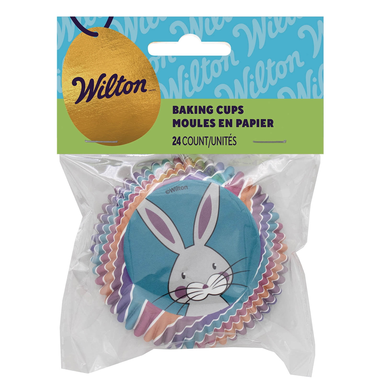 CUPS STANDARD BUNNY STRIPE 24 PKG - Walmart.com
