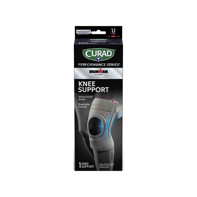 CURAD Performance Series IRONMAN Knee Support with Side Stabilizers ...