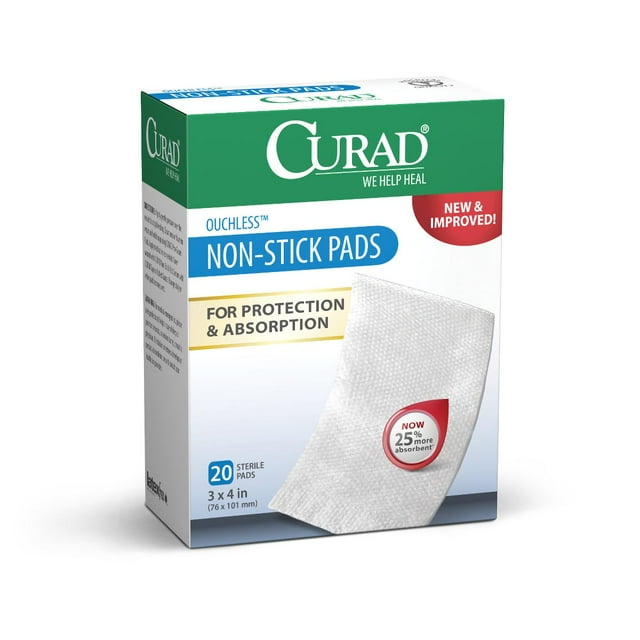 CURAD Sterile Non-Stick Pads - Walmart.com