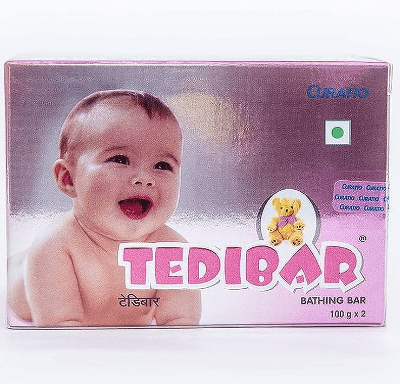 CURATIO Tedibar Bathing Bar for Babies’ Sensitive Skin Pack of 2 ...
