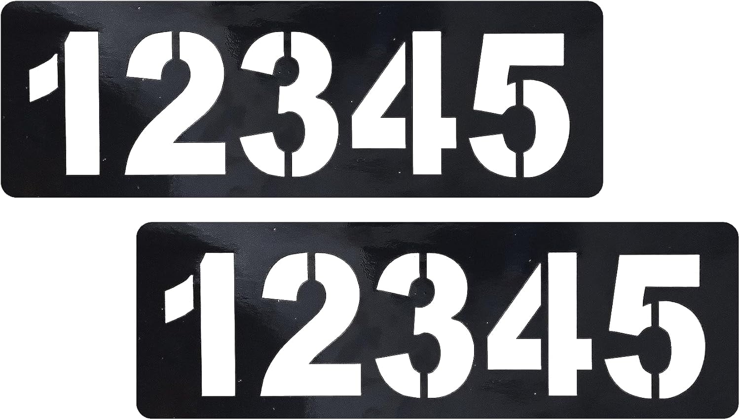 CURBZEE Custom Address Number Stencil for Outside, 4 inch Numbers Peel ...