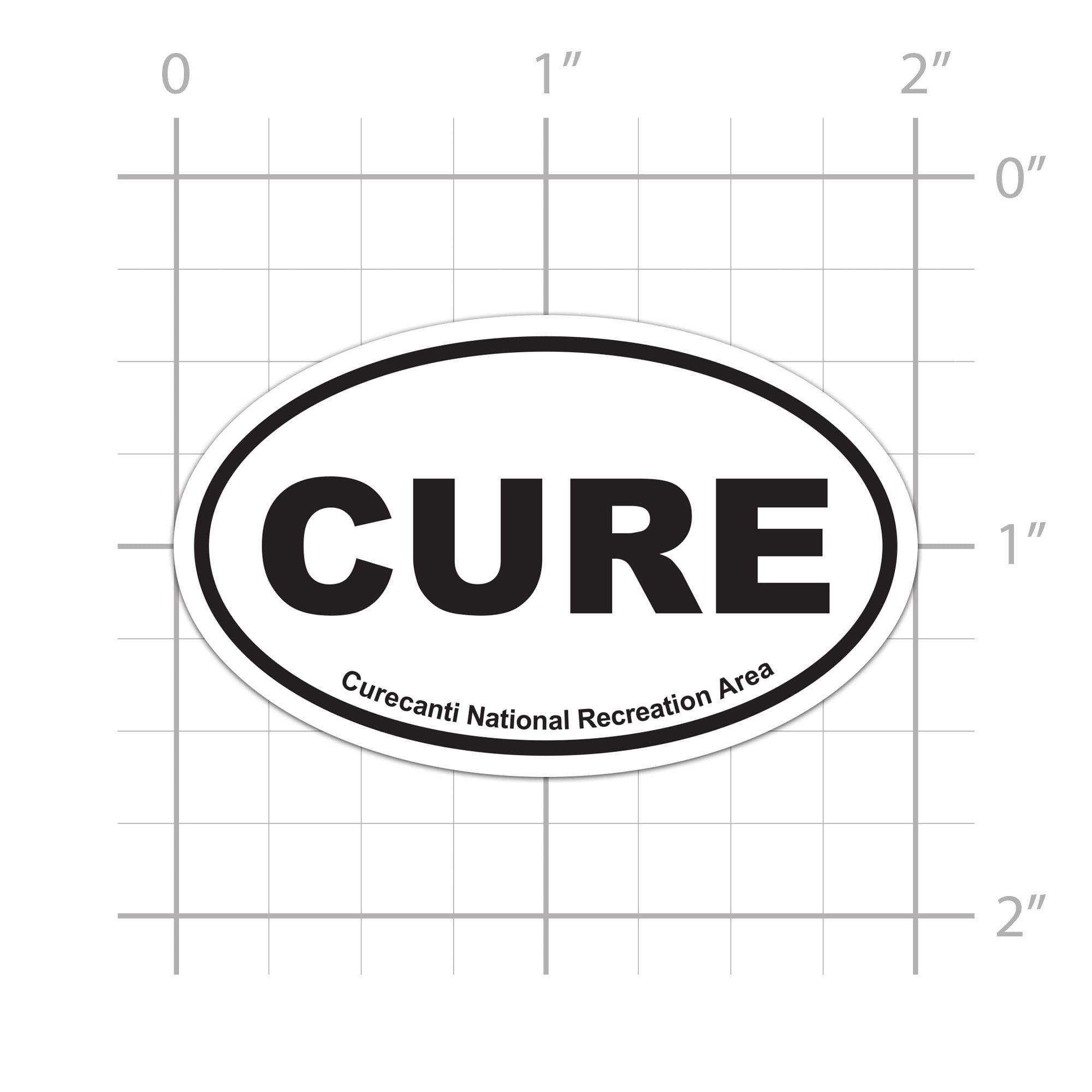CURE Curecanti National Recreation Area Sticker for water bottle phone ...