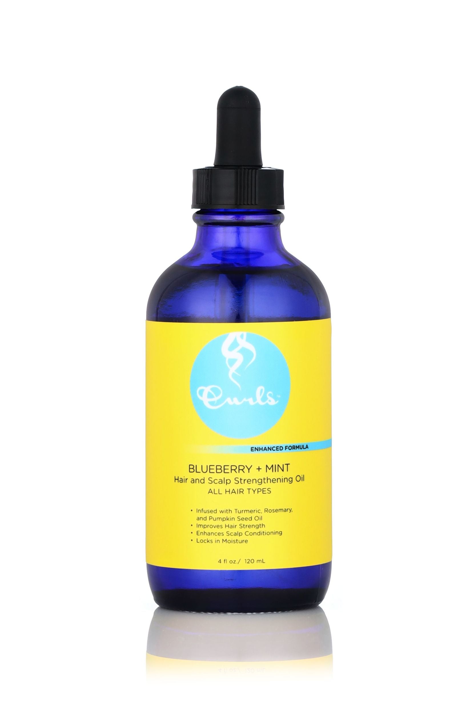 CURLS Blueberry & Mint Hair and Scalp Strengthening Oil 4oz Vegan Root ...