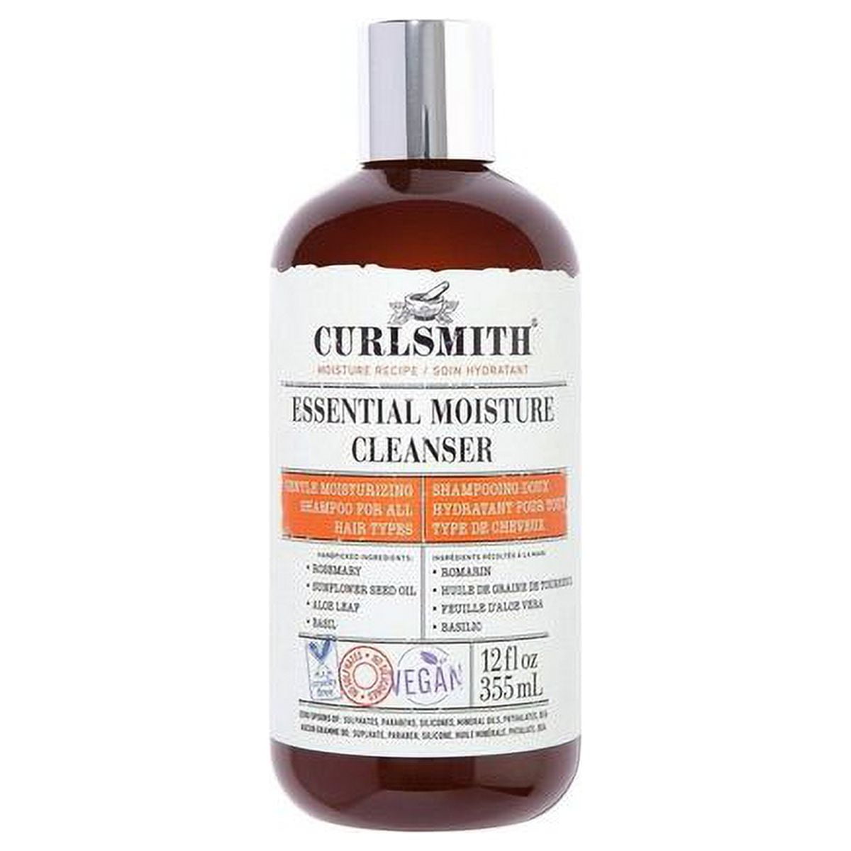 CURLSMITH Essential Moisture Cleanser Gentle Nourishing Shampoo for ...