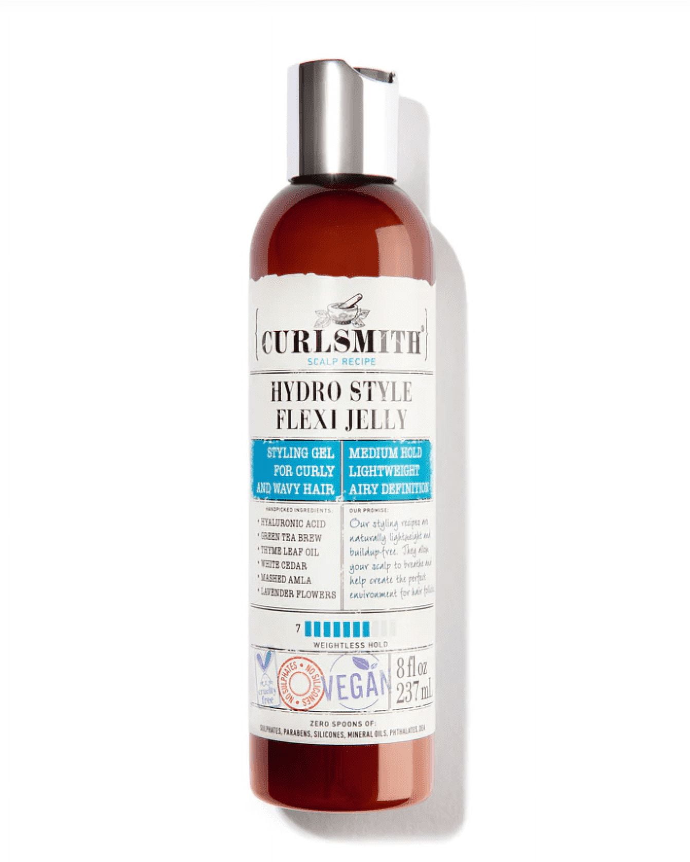 CURLSMITH Hydro Style Flexi-Jelly, Vegan Hair Gel, 8 fl oz, Light Hold ...