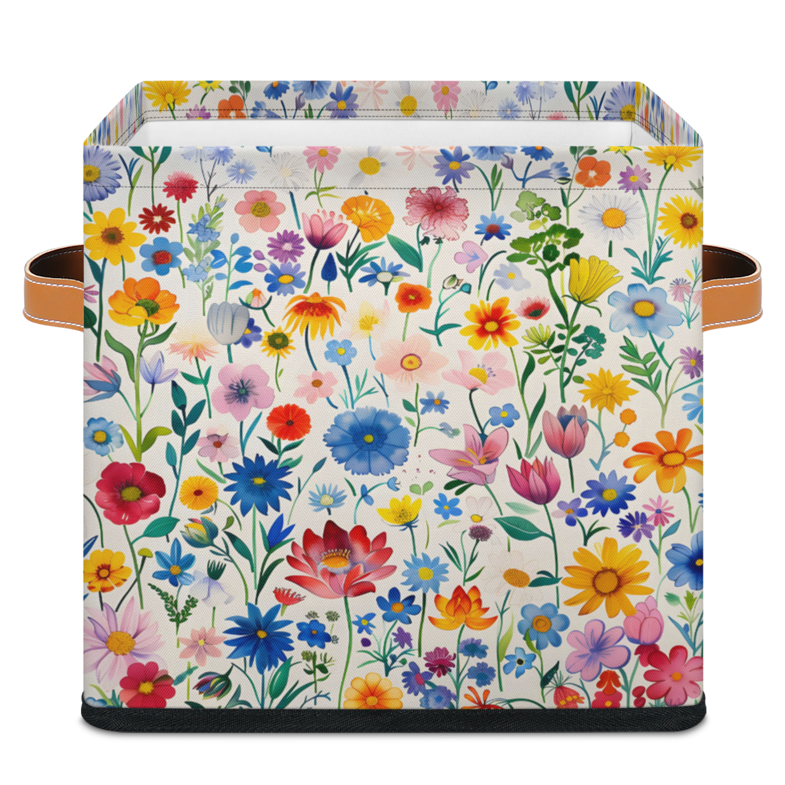 CURLYOOT Colorful Flower Wildflower Watercolor 11 x 11 Inch Cube ...