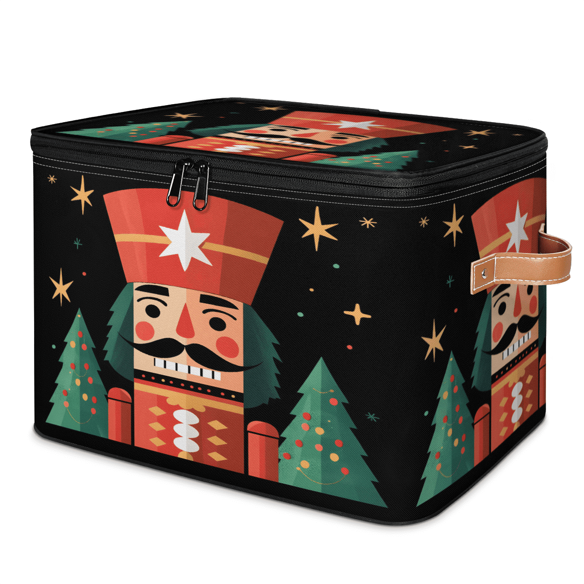 CURLYOOT Cool Cracker Nutcrackers Storage Bins with Lid, Decorative ...