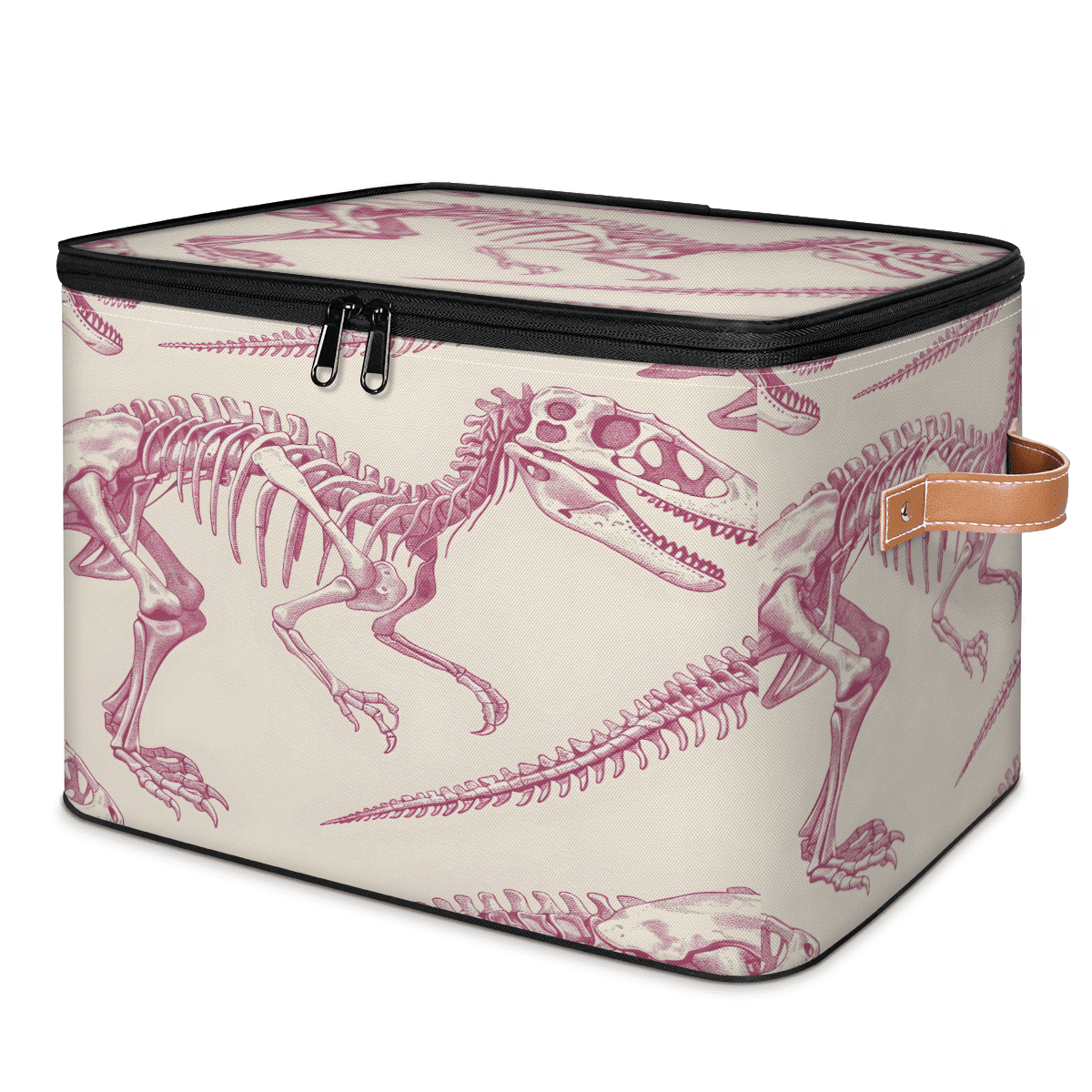 CURLYOOT Dinosaur Bones Tyrannosauru Fabric Storage Bins with Lids ...