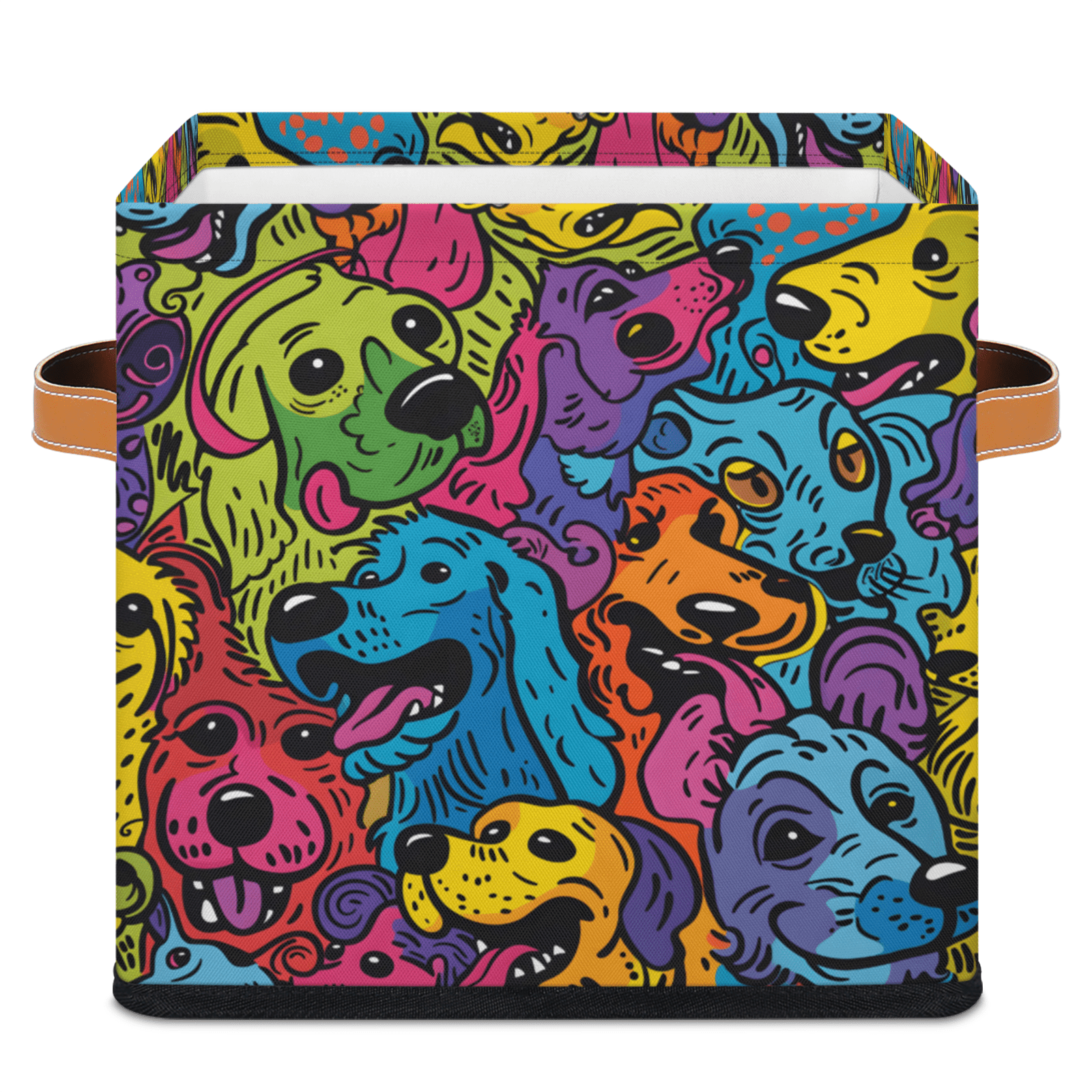 CURLYOOT Funny Dogs 11 x 11 Inch Cube Storage Bin, Fabric Storage Cube ...