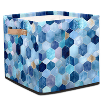 CURLYOOT Farmhouse Cows Cube Storage Bin, 13 x 13 x 13 Storage Cube ...