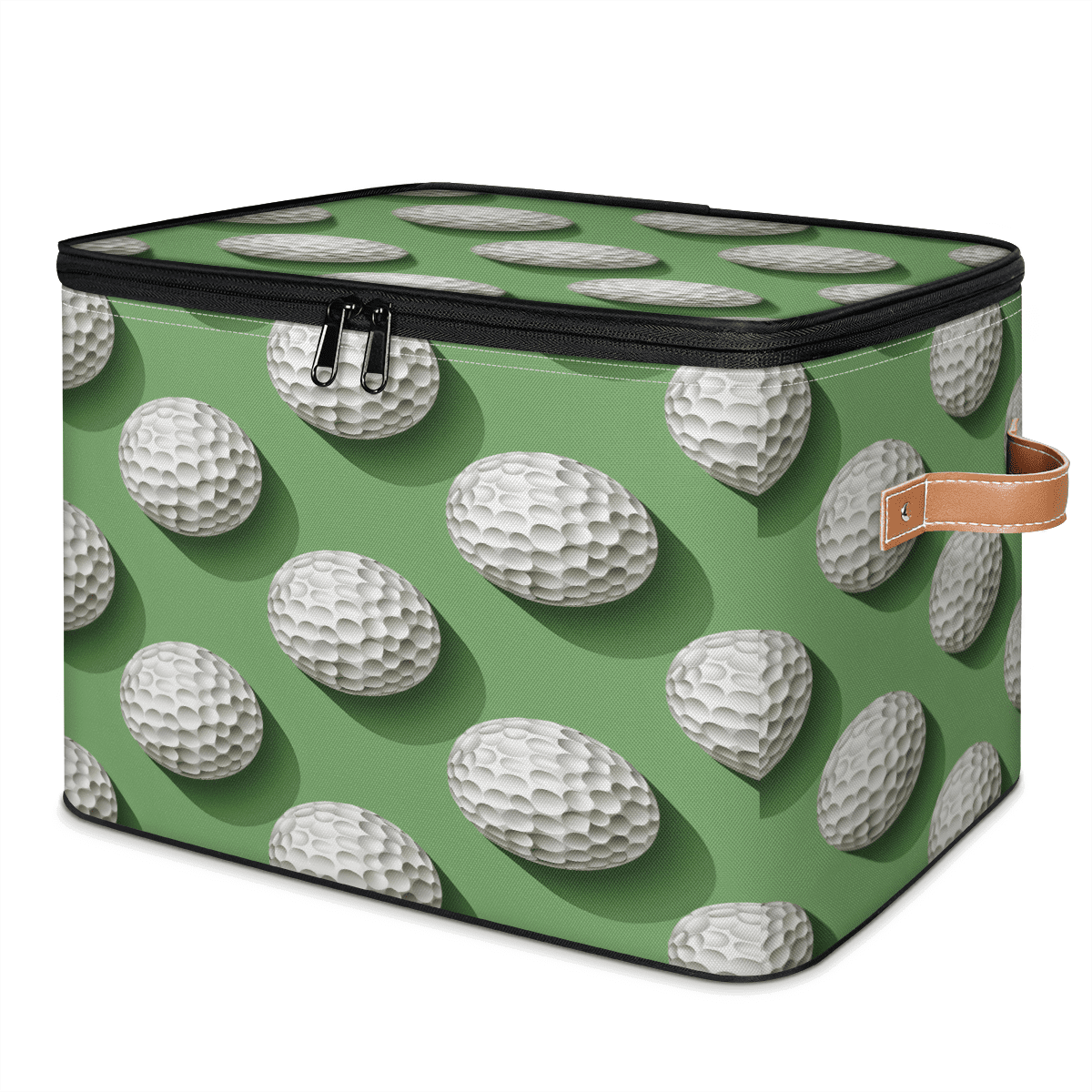CURLYOOT Golf Theme Golf Club Fabric Storage Bins with Lids, Foldable ...