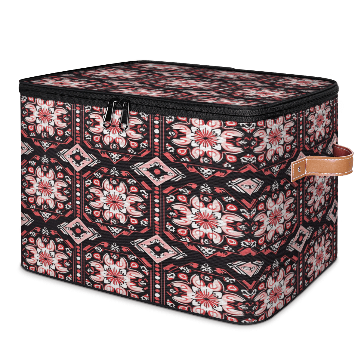 CURLYOOT Mexican Storage Bins with Zipper Lid Fabric Storage Baskets ...