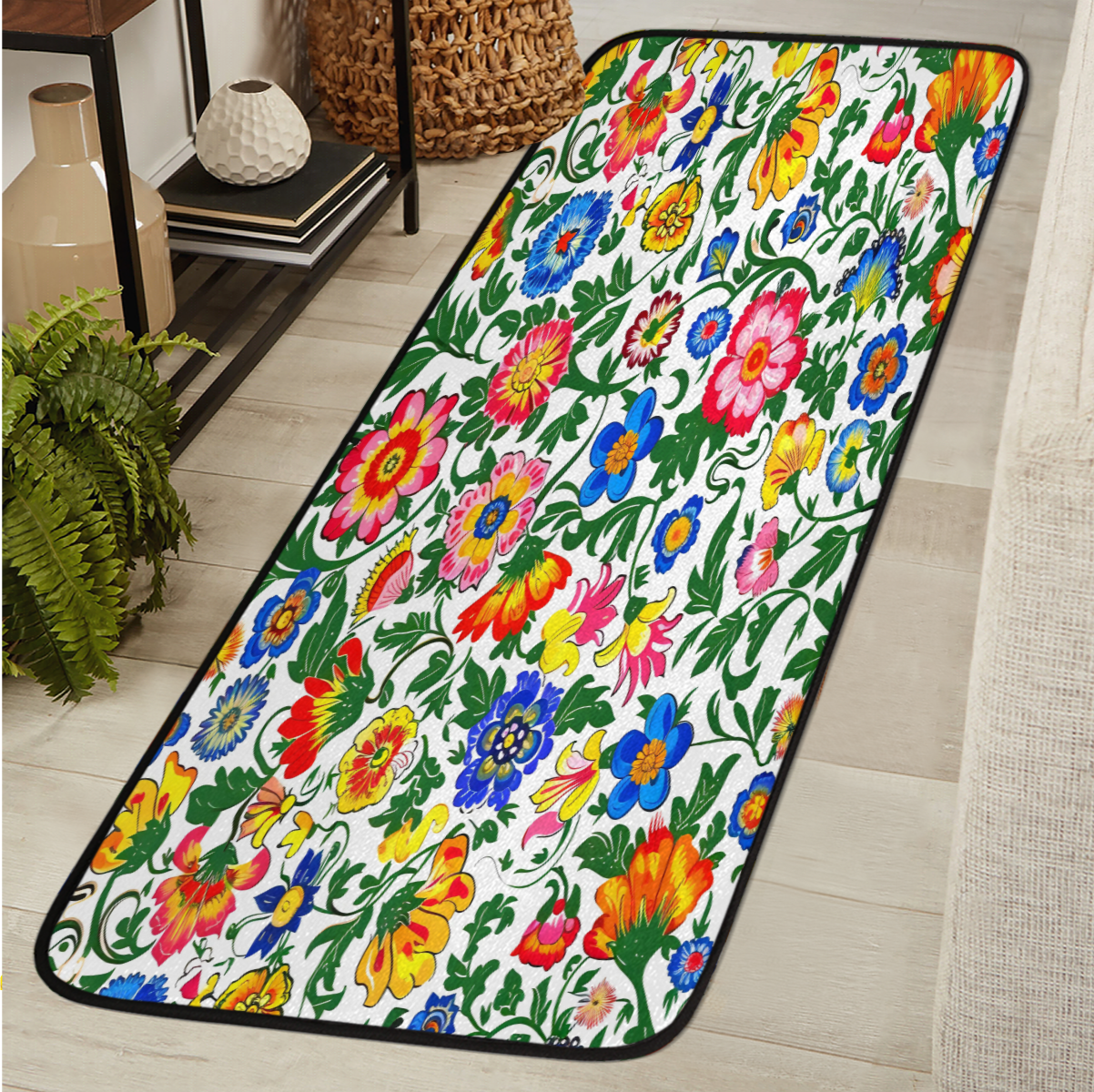 CURLYOOT Mexican Style Runner Rug 2'x6' Washable Kitchen Runner Rug ...
