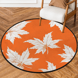 CURLYOOT Round Rug 3ft Thanksgiving Fall Area Rug, Washable Circle Mat ...