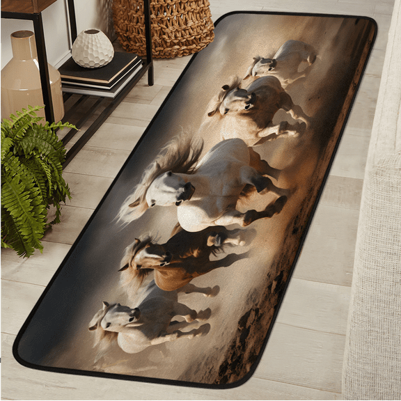 2'x6' Rug Runners for Hallways Kitchen, Bunny Gnomes Easter Non Slip ...