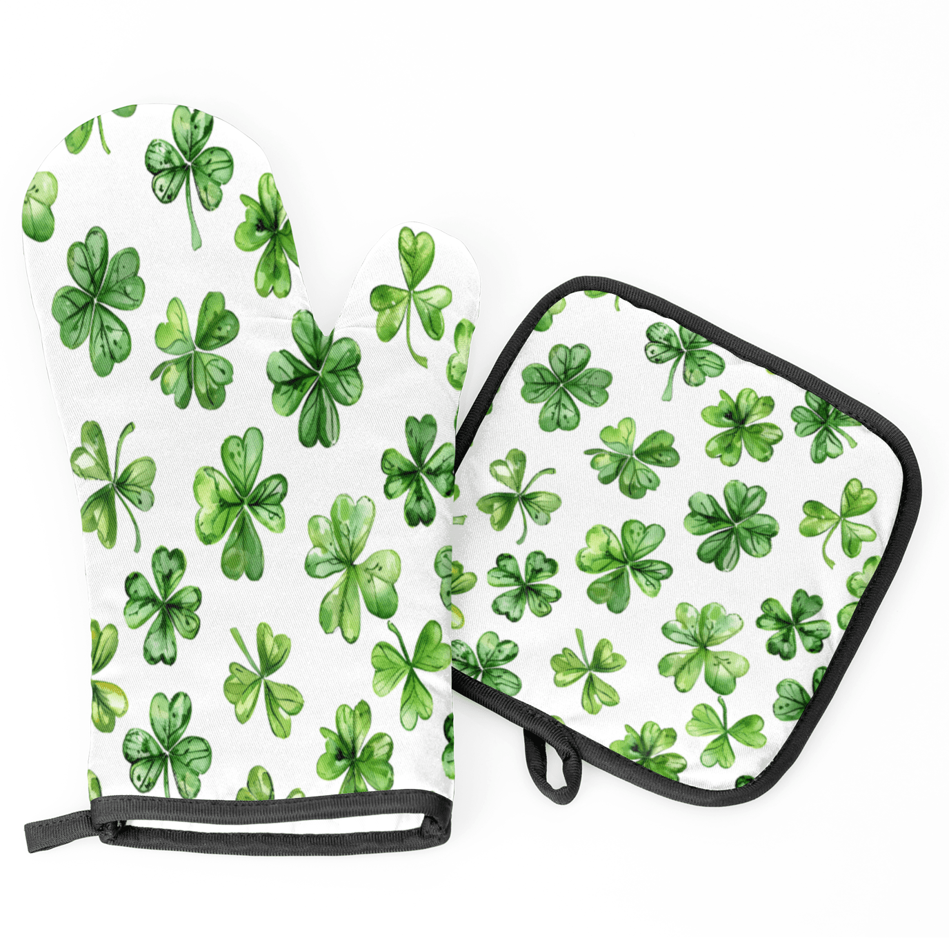 CURLYOOT St.patrick's Day Oven Mitts and Pot Holders Sets of 2, Non ...